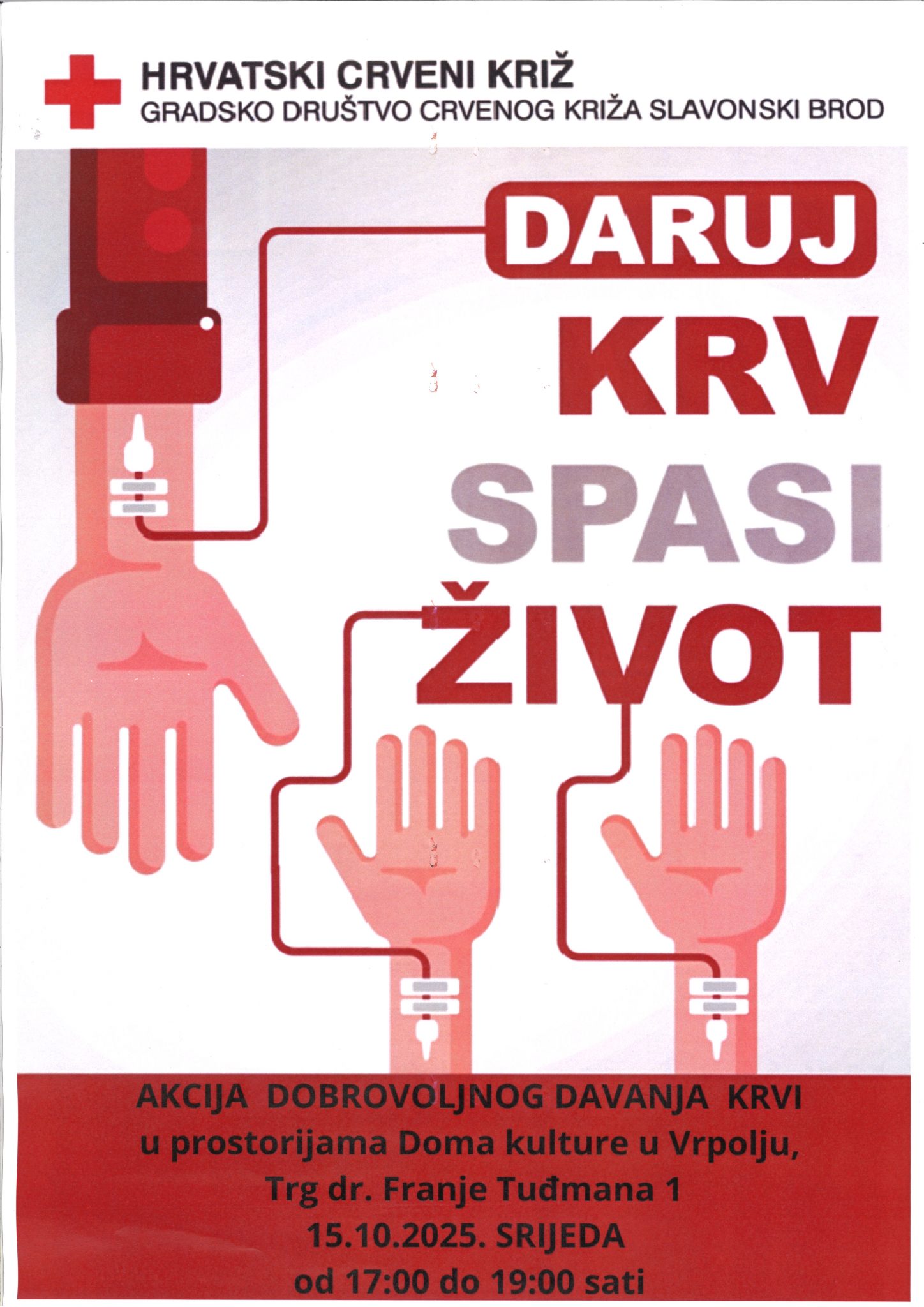 Akcija dobrovoljnog davanja krvi – Općina Vrpolje